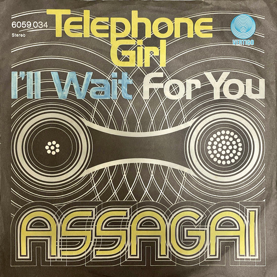 Assagai ‎– Telephone Girl / I'll Wait For You ( Vertigo ) 45 – KZRECORD